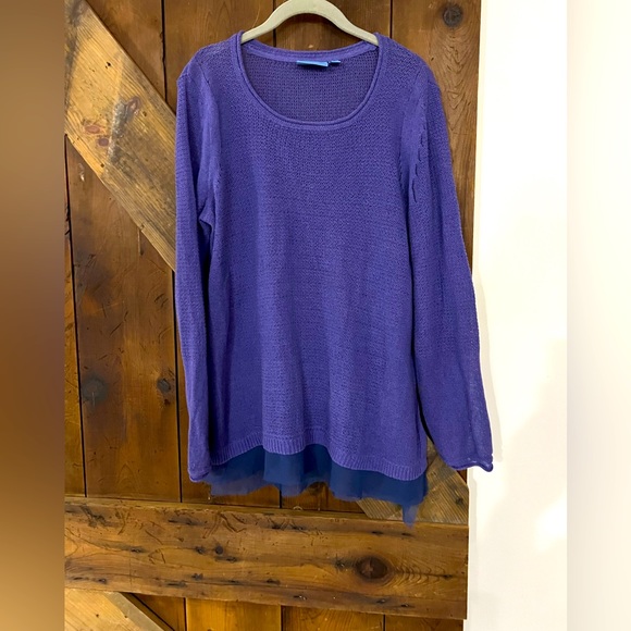 Simply Vera Vera Wang | Tops | 42 Simply Vera Pretty In Purple Top ...